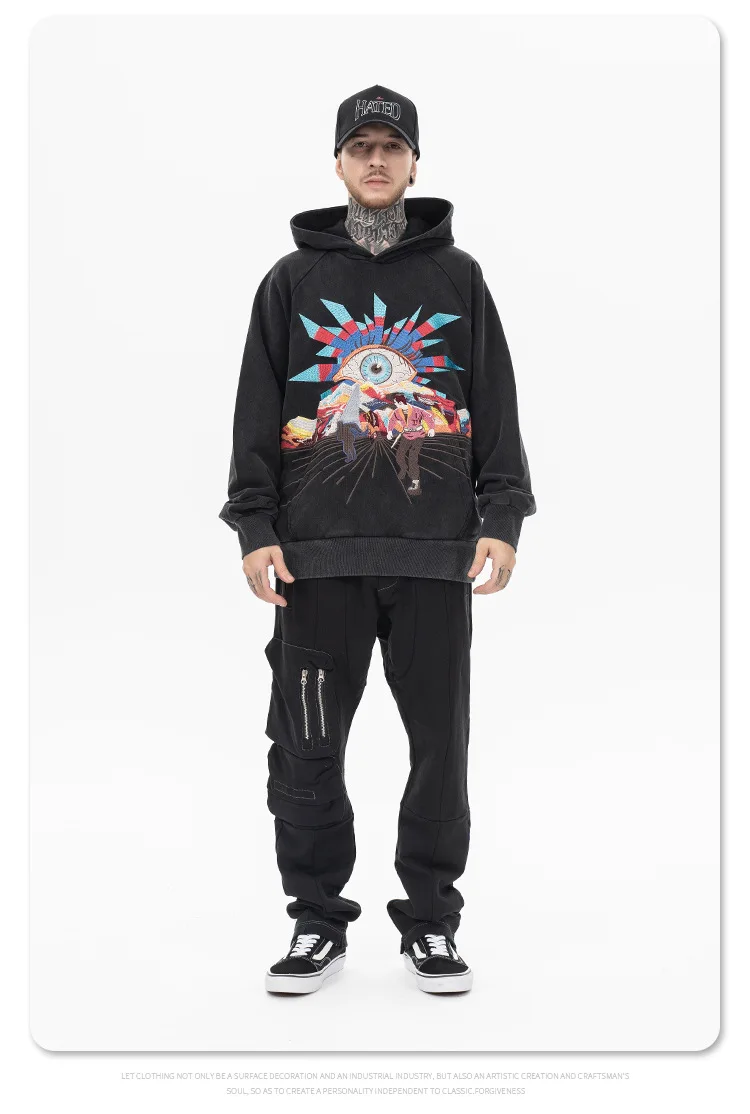 High Quality Custom 100% Cotton For Men Hip-hop Men Clothing ...