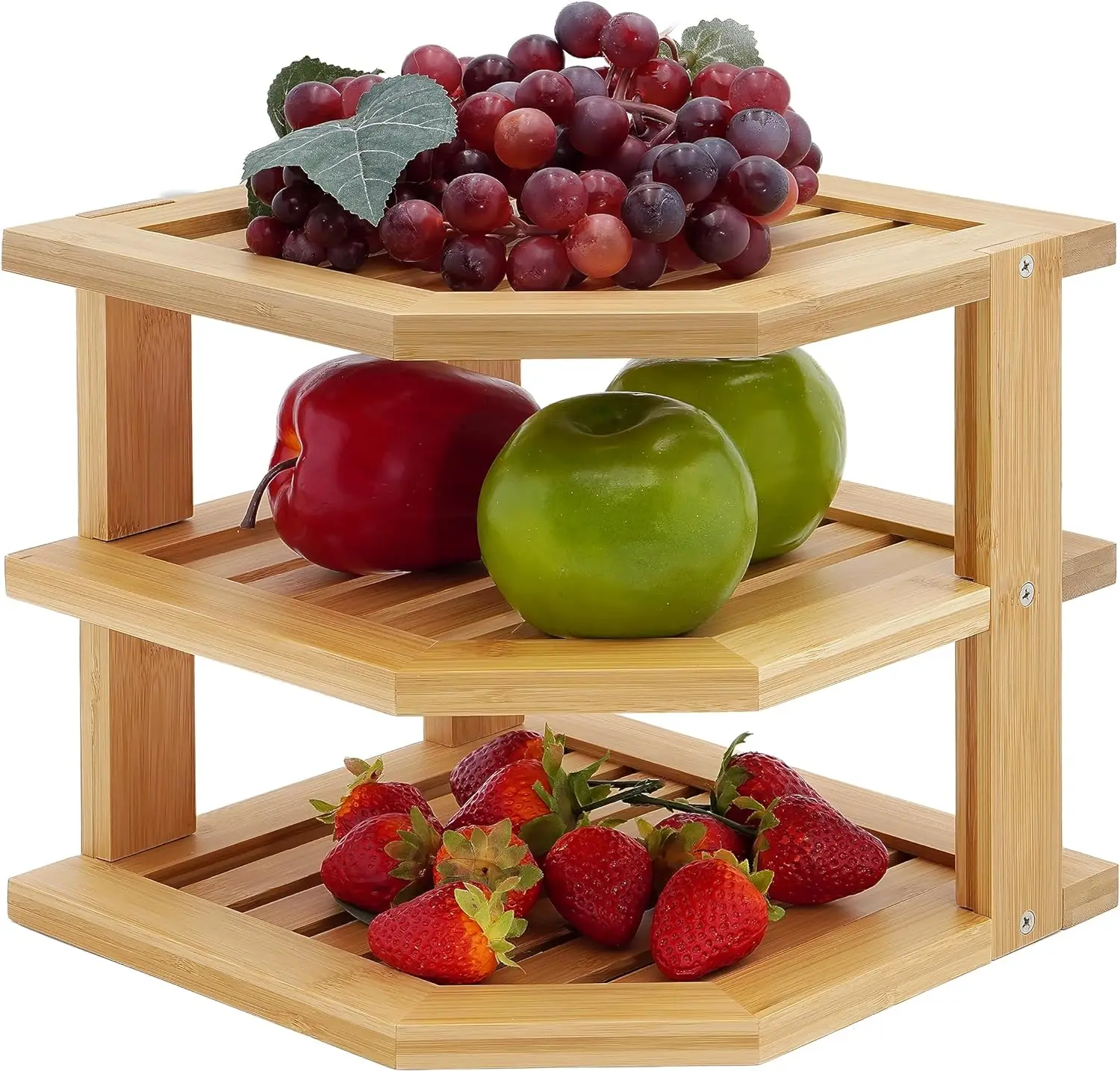 3-Tier Space Saving Cabinet & Pantry Rack Kitchen Shelving Cabinet ...