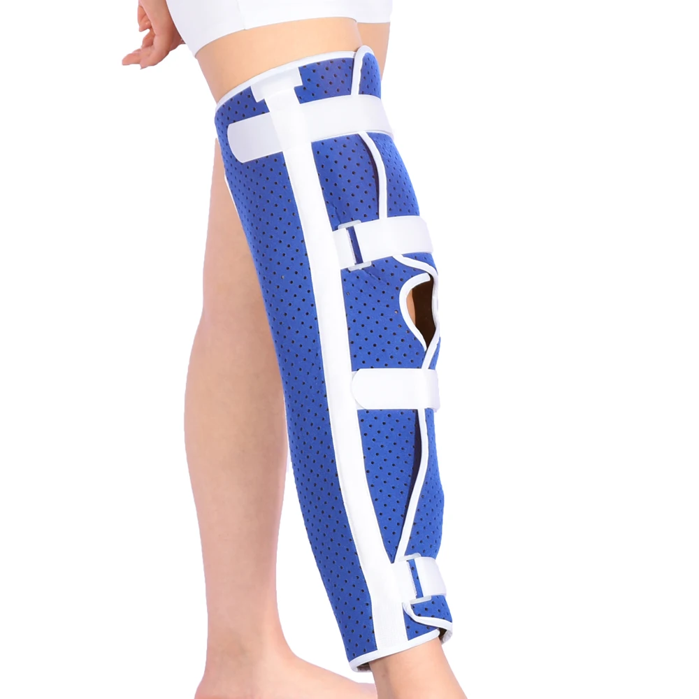 Lightweight Aluminum Alloy Knee Splint - Full Immobilizer