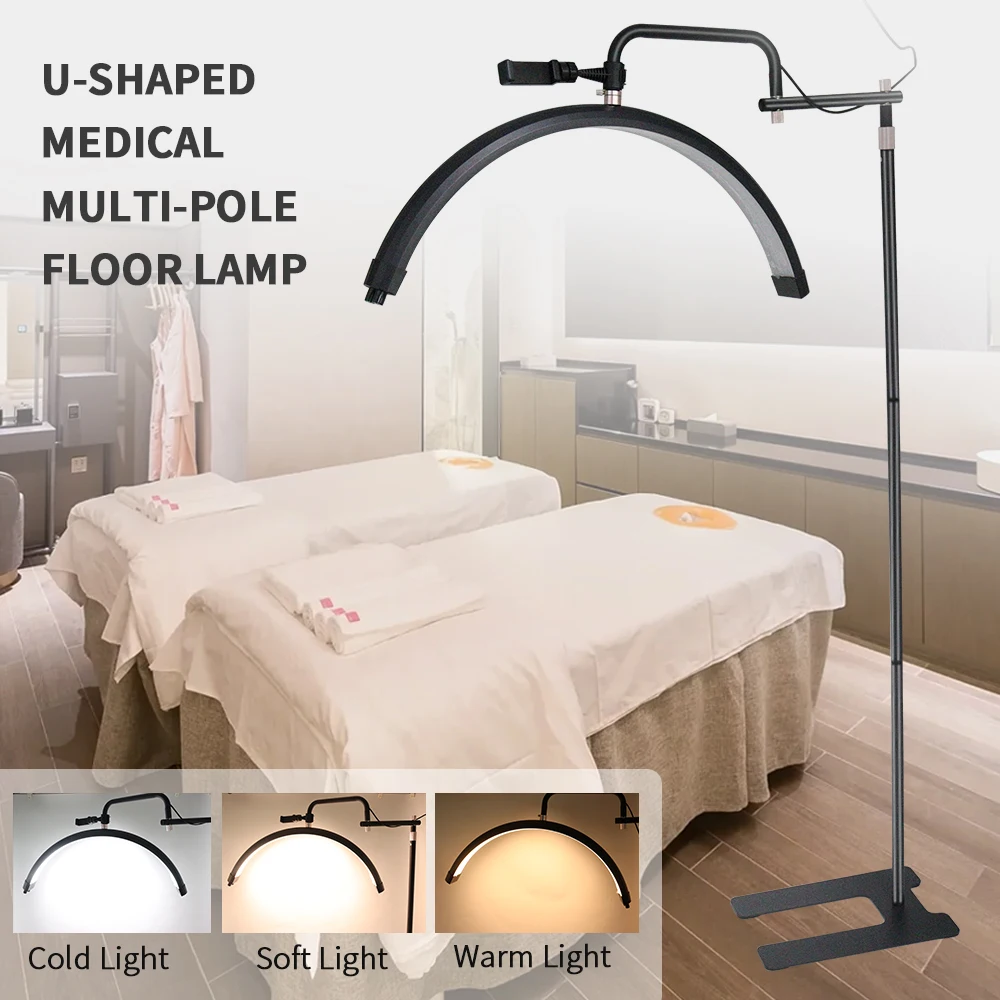 28 Inch 50W Moon Light Lamp for Lashes - Arc Shape Floor Lamp
