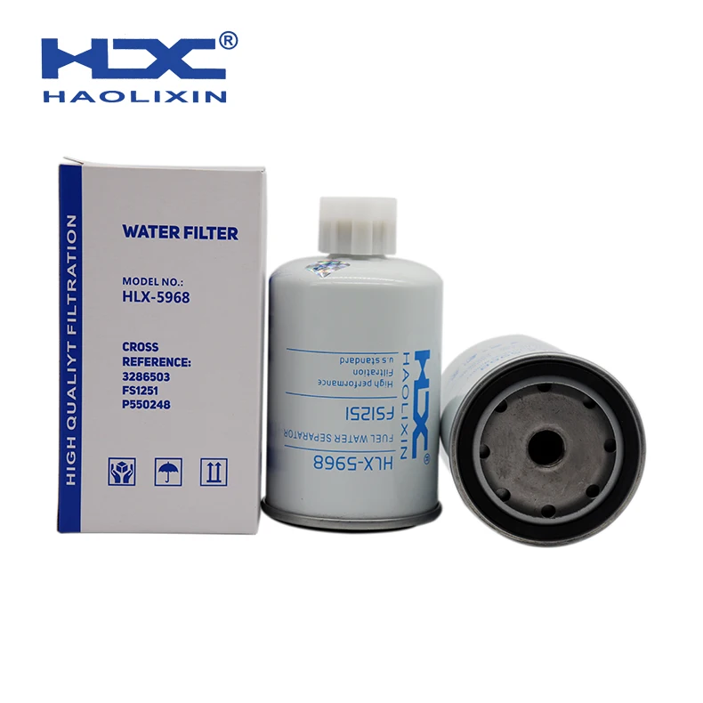 Excavator Fuel Filter Engine Spare Part Fs1251 Ff5327 P550248 Fc-7920 ...