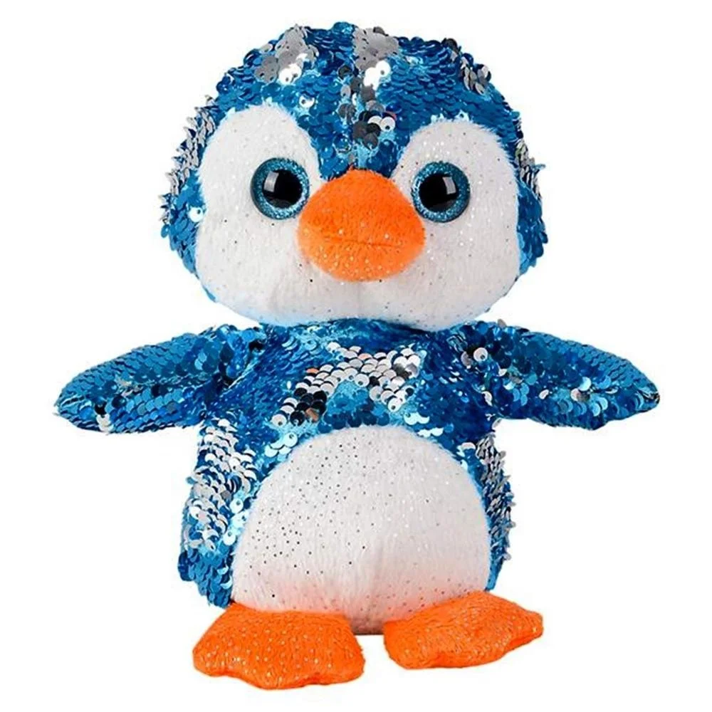 Sequin Plush Penguin~adorable Stuffed Animal Toy~reversible Sequins ...