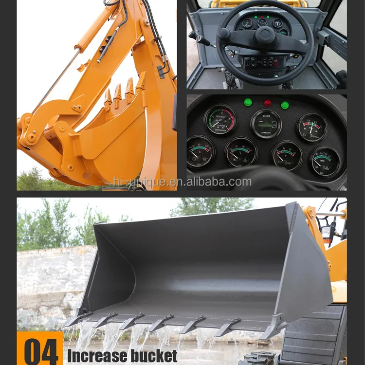 Excavator Loader 4x4 Mini Backhoe Loader EPA Engine Mini ...