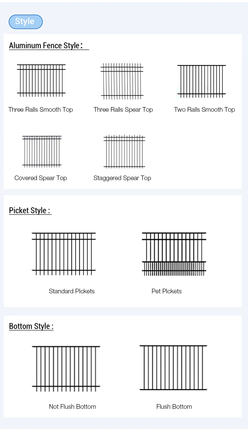 Modern Design Black Powder Coated Aluminum Alloy Stair Railing Rust ...