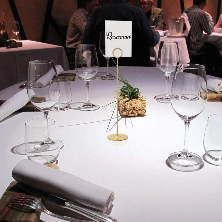 New Colors Gold Metal Display Menu Card Clip Table Number Holder For ...