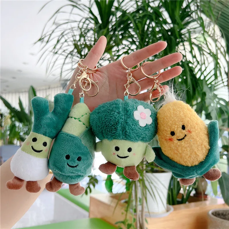 Cute Screaming Screaming Vegetable Emoticon Pack Plush Doll Keychain ...
