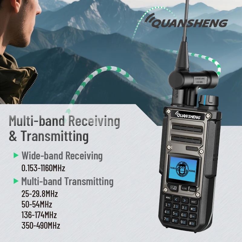 Quansheng TK11 Ver.2 - 10W Dual Band Tactical Walkie Talkie