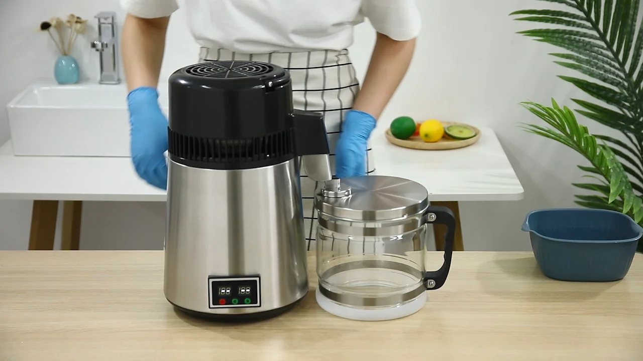 Portable Stainless Steel 4l Home Alcohol Distiller Distilled Water ...