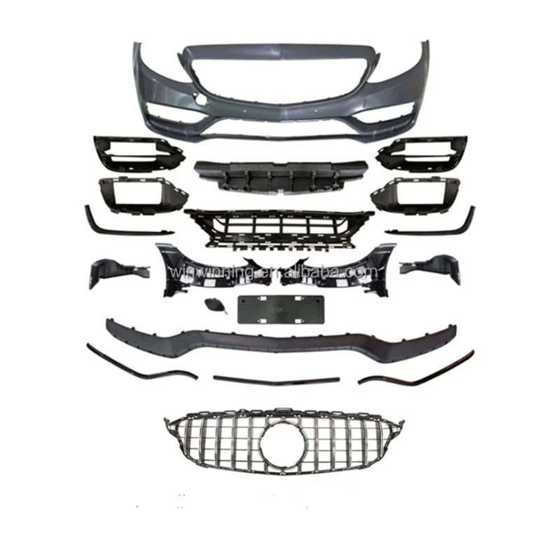 Mercedes Benz W205 Front Bumper Upgrade - Winwinning AMG C63 Body Kits