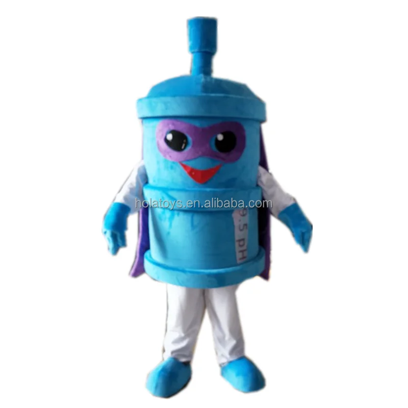 Hola Water Bottle Mascot Costumes - Custom Mascot Fun