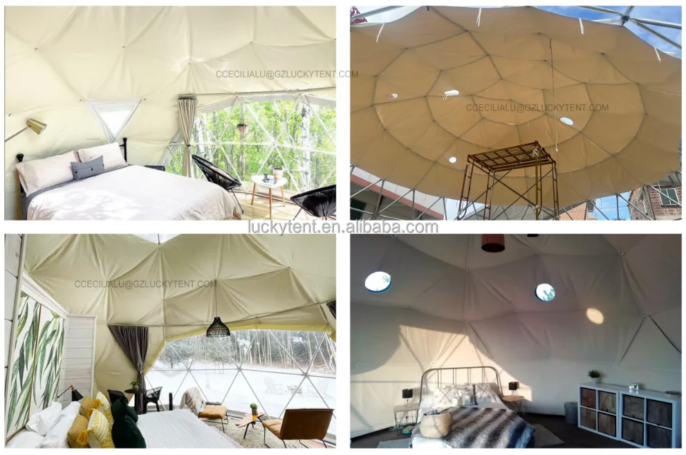 Customized Luxury Camping Dome Geodesic Transparent House Igloo Clear ...