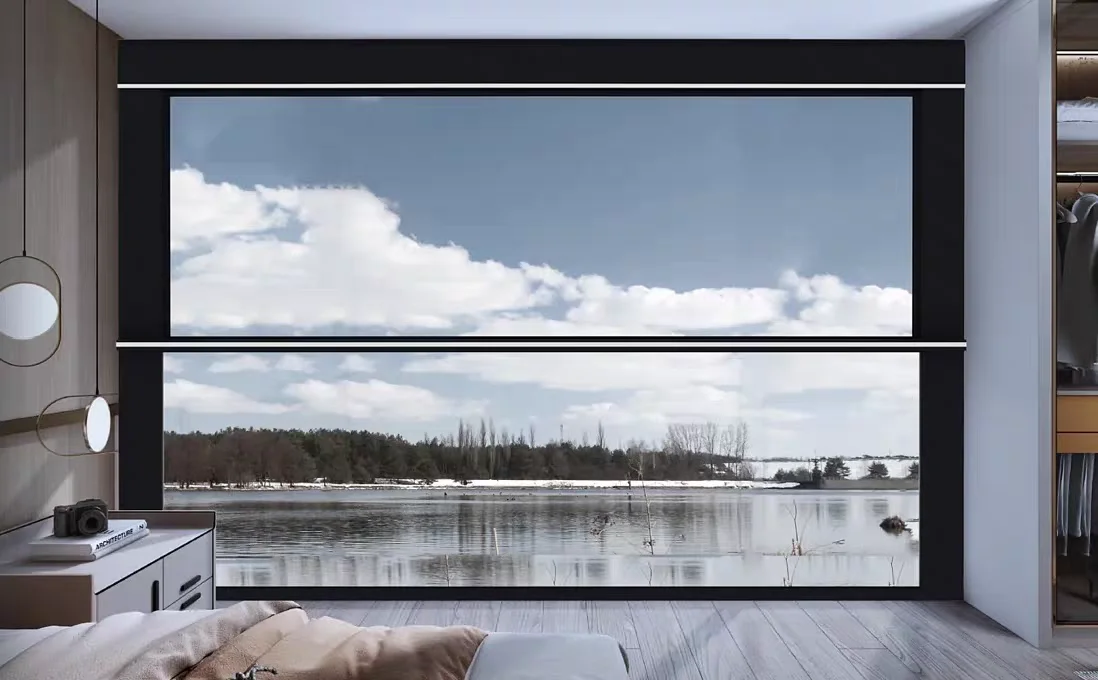 Modern design custom vertical automatic sliding window aluminum app ...