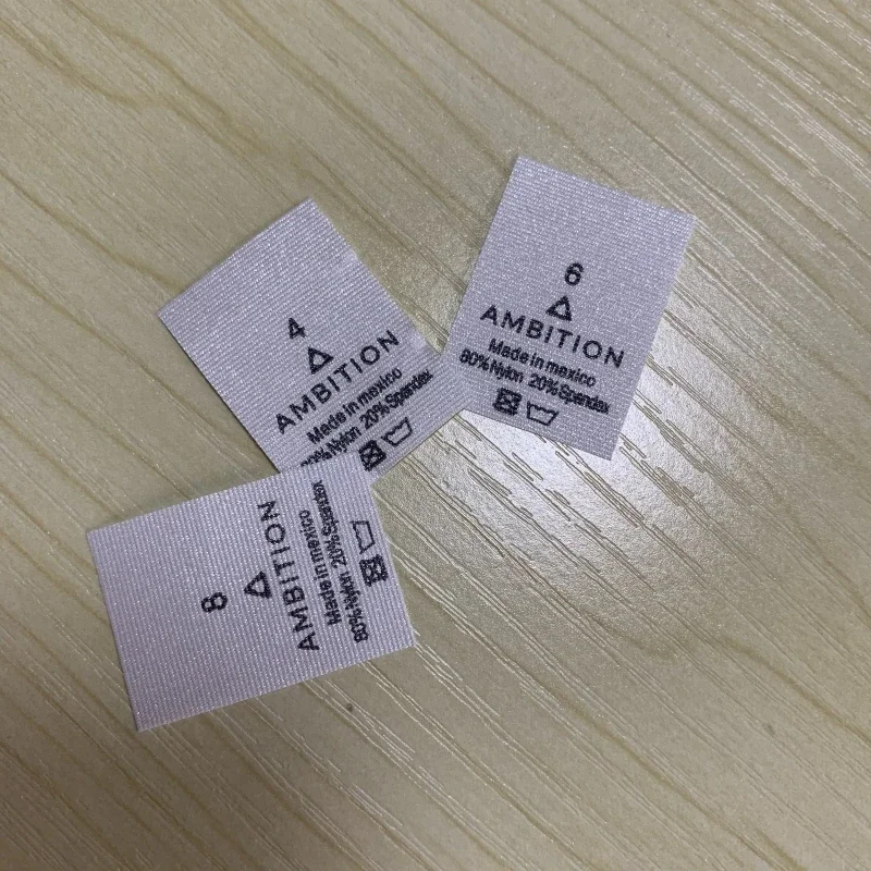 Factory Accept Customize Color Tearaway Acetate Taffeta Label Roll With ...