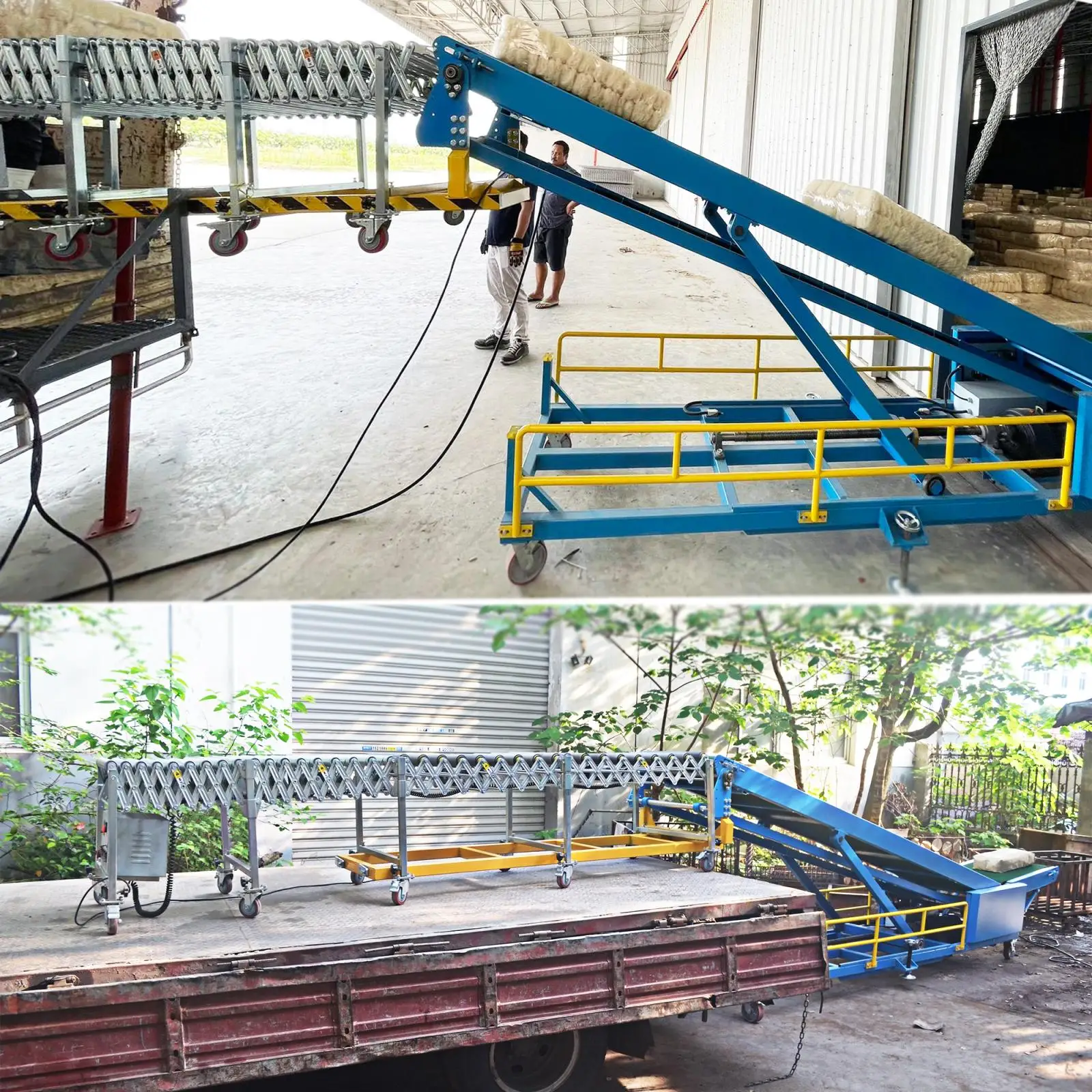 Truck Container Vehicle Loading Belt Conveyor Expandable