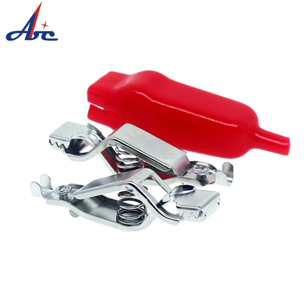 Red And Black Battery Clips Banana Plugs 65mm 20a Battery Clips With ...