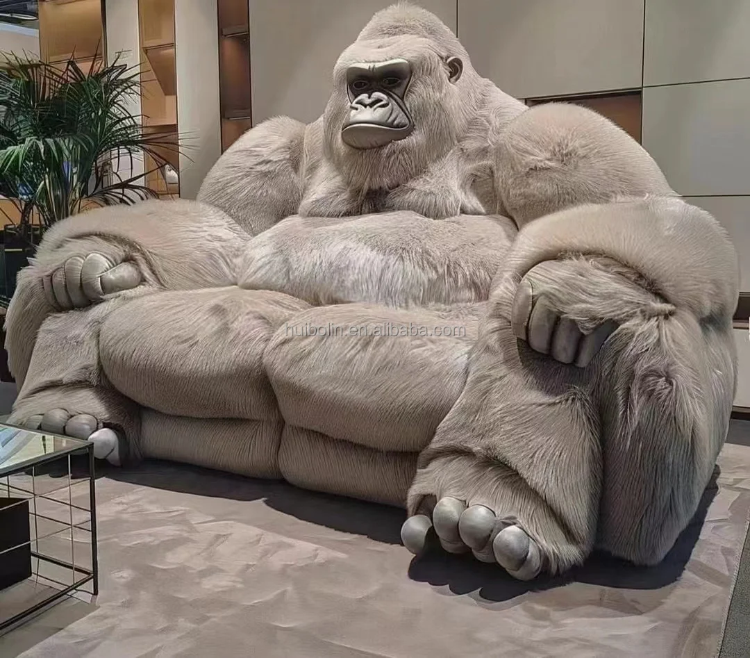 Custom Fluff Monster Sofa - Godzilla & King Kong Cuddlies