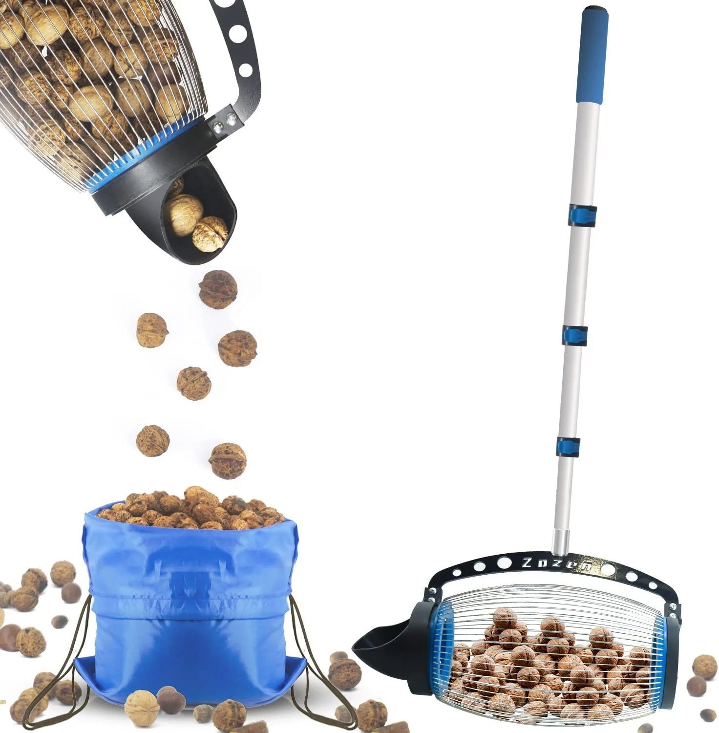 Nut Gatherer Nut Collector - Upgrade Dump Outlet| Acorn Picker ...