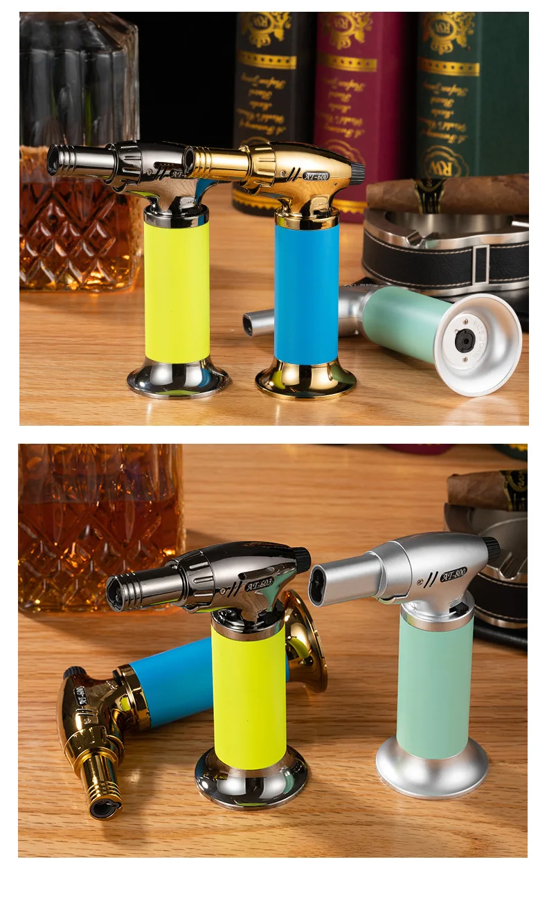 Adjustable Flame Gas Kitchen Butane Blow Jet Torch Lighter Inflatable ...