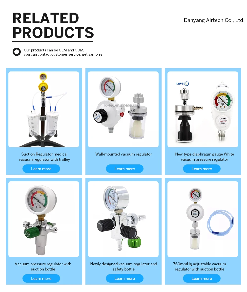 Suction Bottle Vacuum Jar Oxygen Regulator - Airtech Hospital