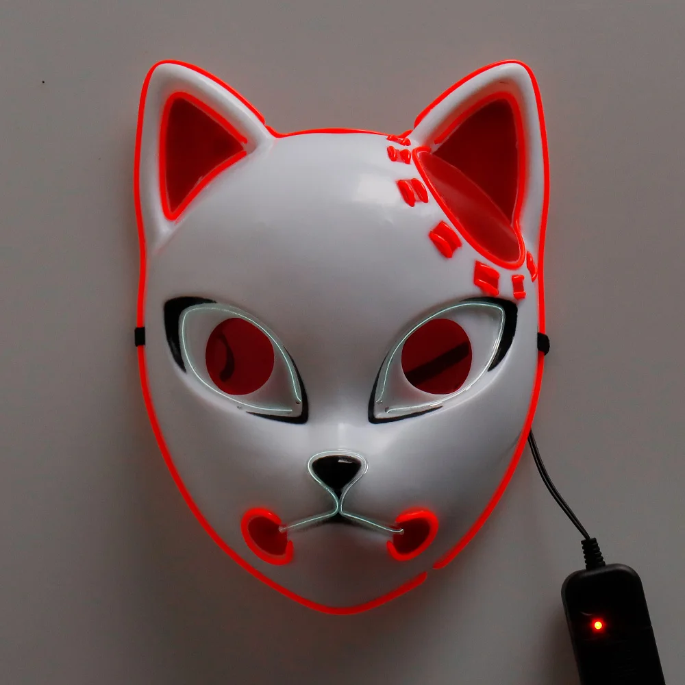 Anime Demon Slayer Cosplay LED Mask Sabito Tanjiro Makomo, 53% OFF