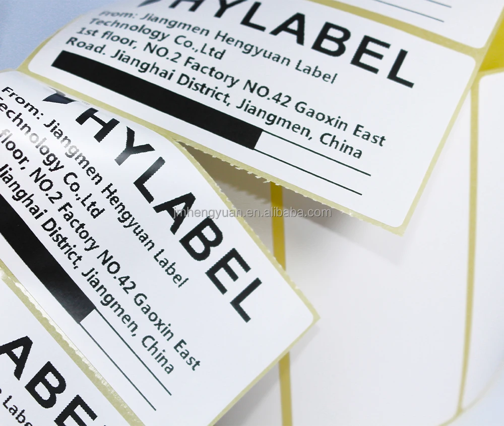 Custom Waterproof Blank 4x2 Inch Direct Thermal Barcode Label Sticker ...