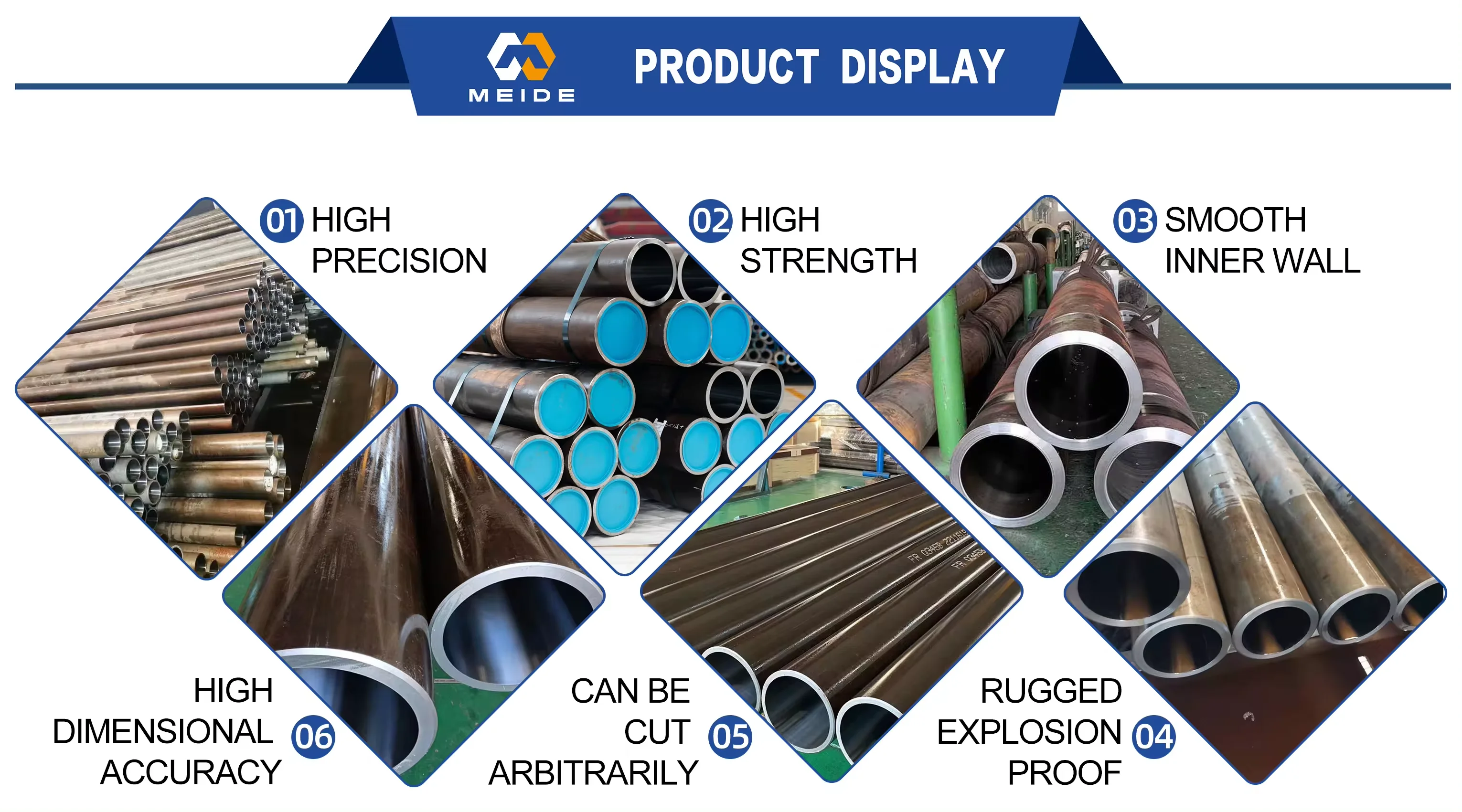 Seamless Steel Pipe Inside Diameter Honed Round Tube In Stock Honing ...