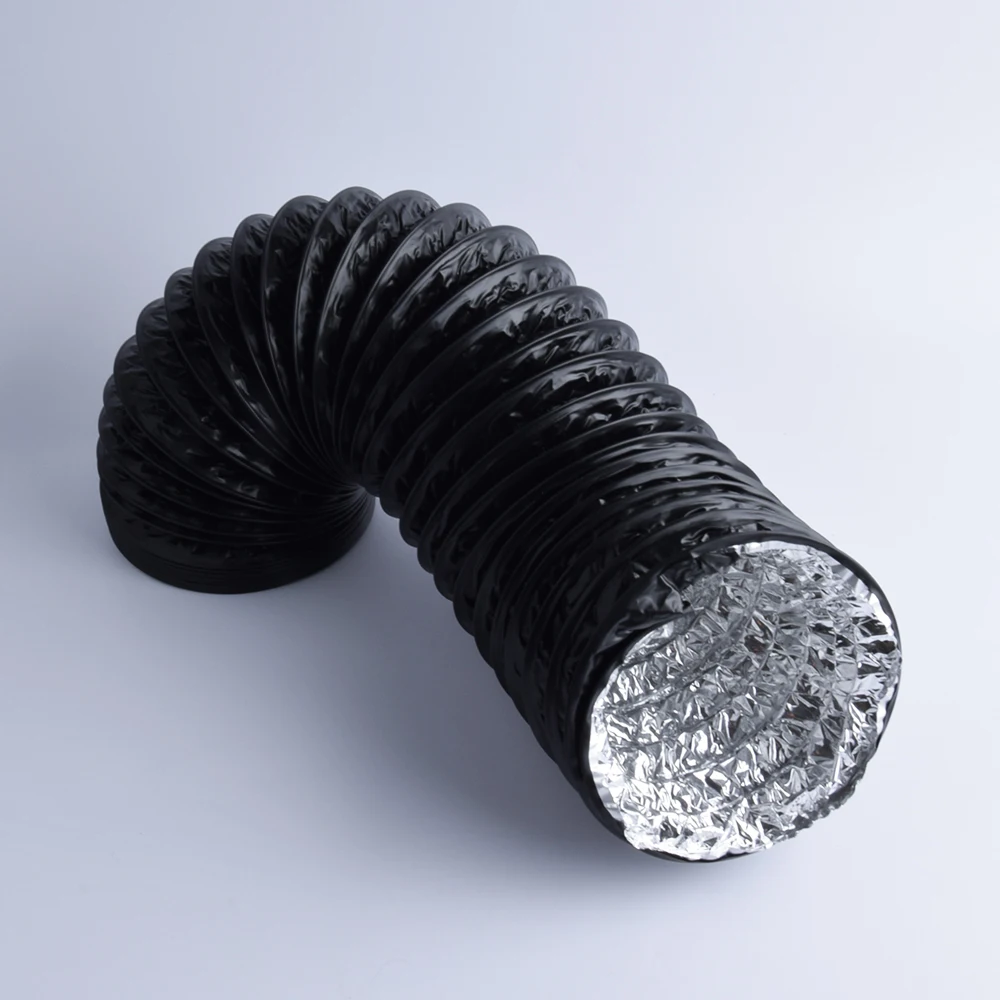Aluminium &pvc Combined Flexible Duct Ventilation For Heating Cooling ...