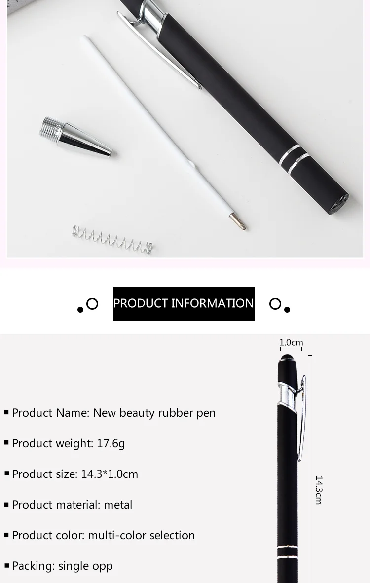 Promotional Cheapest Aluminum Ballpoint Stylus Pen With Soft Rubber ...