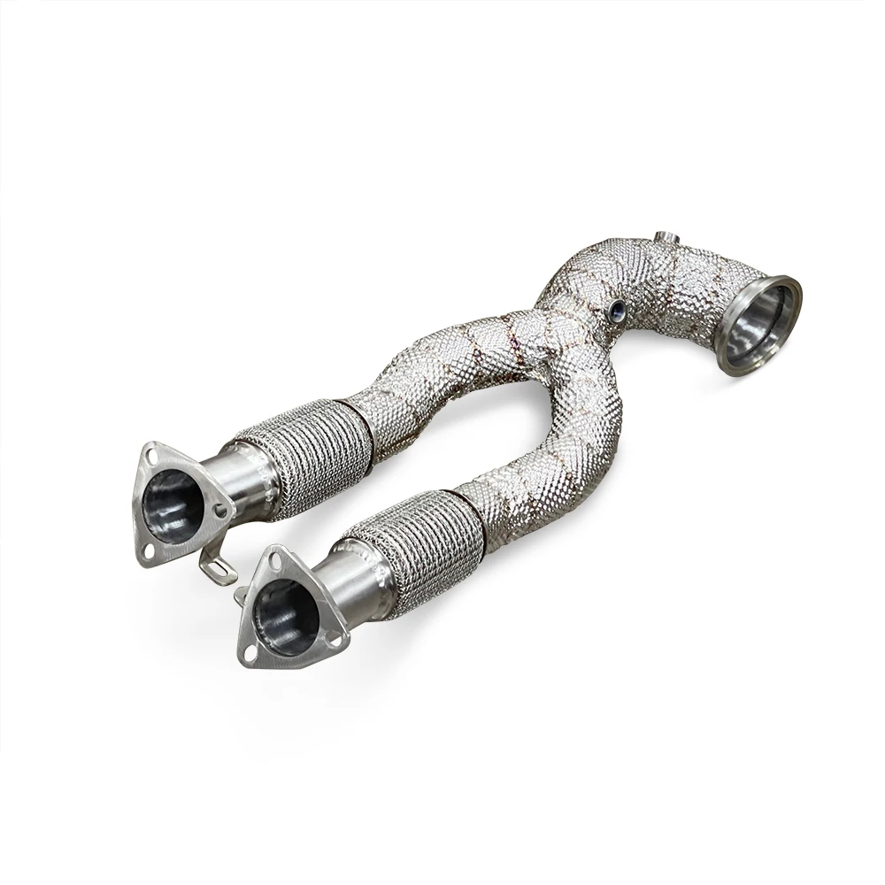 Stainless Steel Exhaust Downspout with Insulation for the Audi RS3 TTRS ...