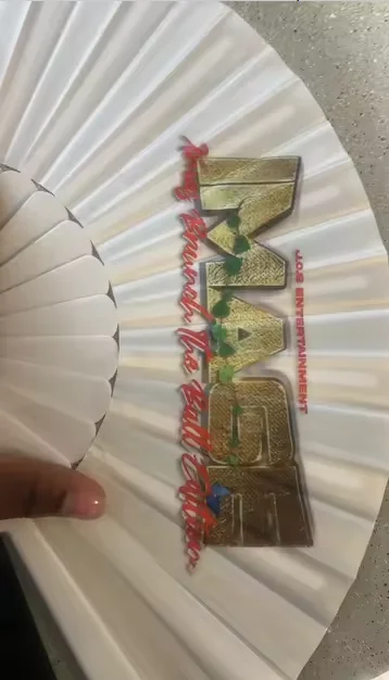 Wedding Fan Invitation Card - Red Bamboo Hand Fan Souvenir
