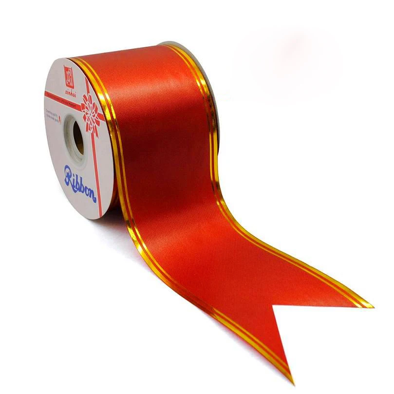 Customized Color Flower Gift Wrapping Print Plastic Ribbon