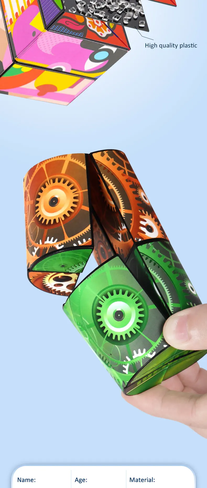 Earth Moon Starry Sky Infinity Cube Toy - Stress Relief