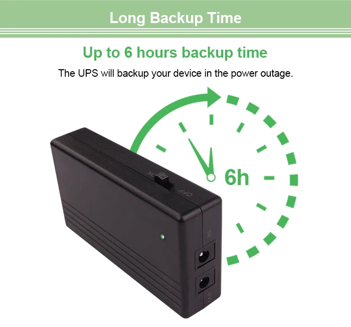 Wgp Ups Router Wifi Backup 1a 2a Battery Supply Power Bank Dc 9v 12v ...