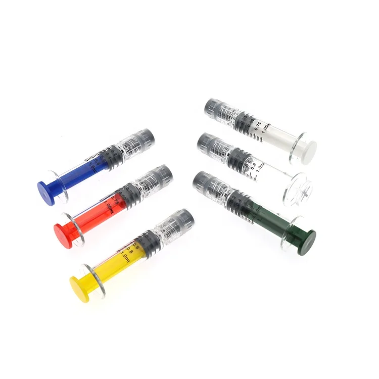 Distillate Luer Slip Luer Lock Glass Syringe 10ml 5ml 3ml 2ml 1ml Glass Syringe with Metal ...