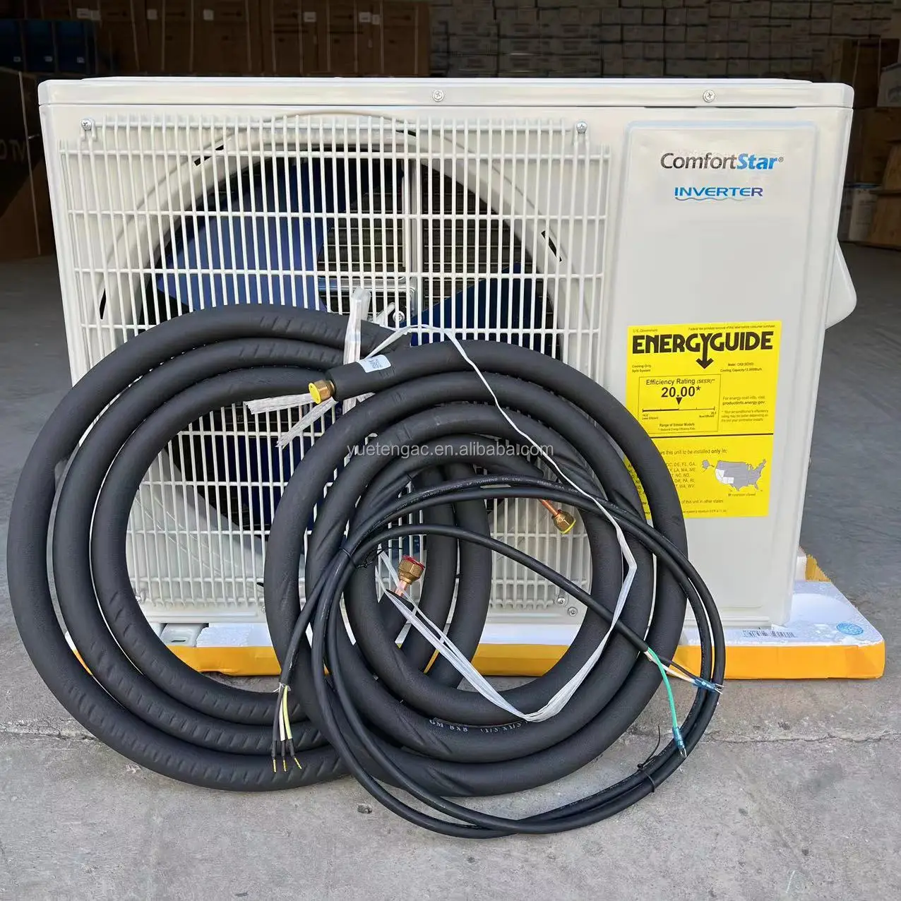 Comfortstar DC Inverter Ductless Mini Split AC System - 220V, SEER 20 ...