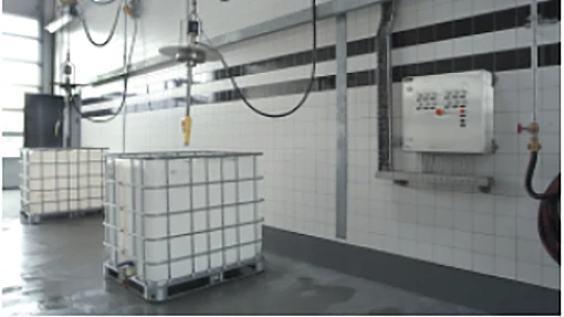 IBC Tank Container Automatic Cleaning Hydro Blasting Machine High ...
