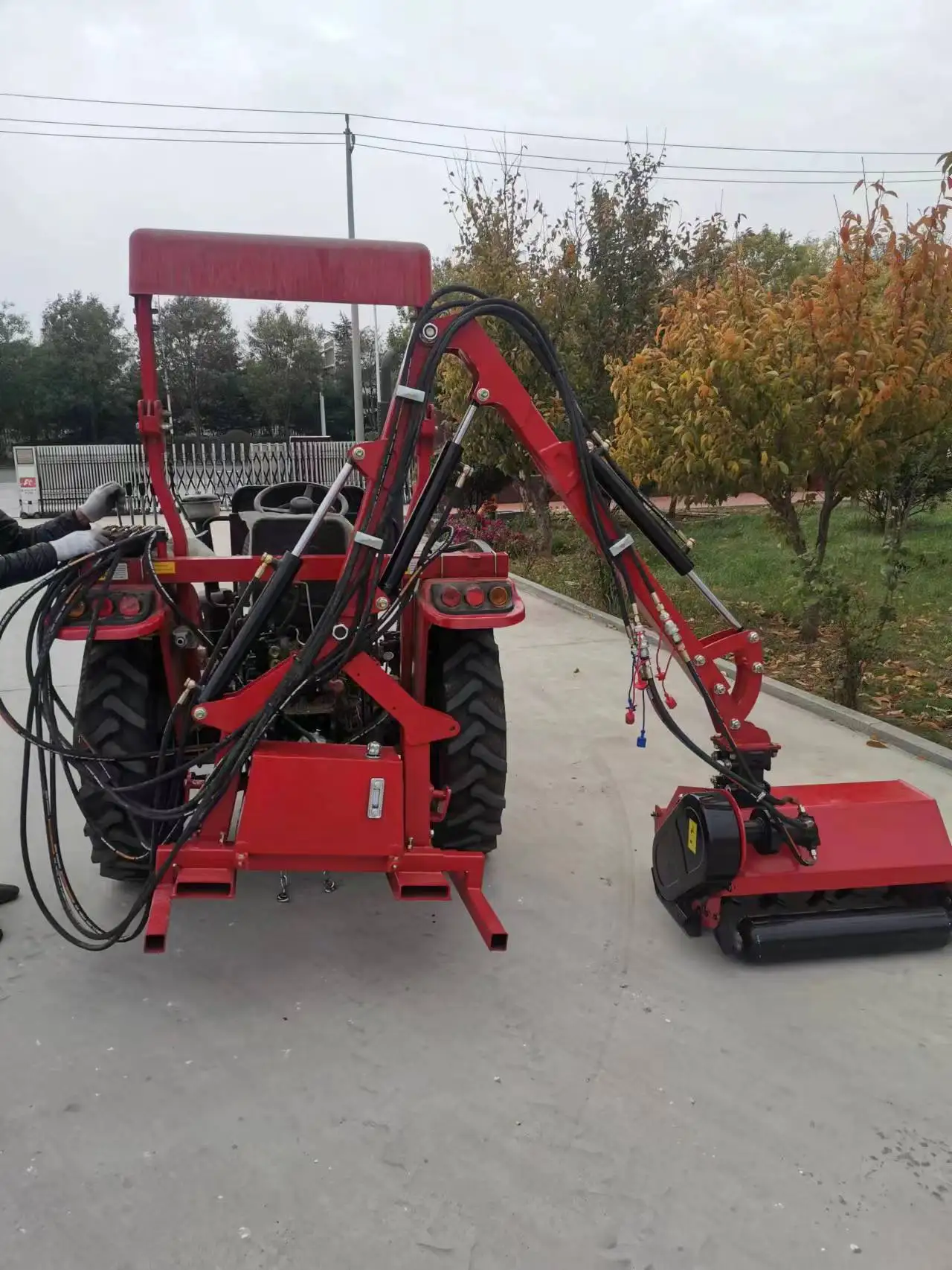 Tractor PTO Cantilever Flail Mower - Efficient Lawn Cutting
