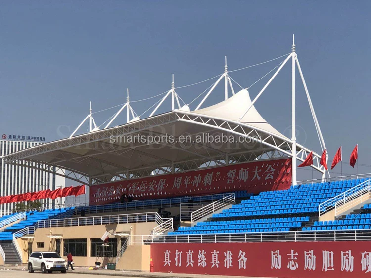 Stadium Grandstand Bleacher Seating with Steel Roof Cover