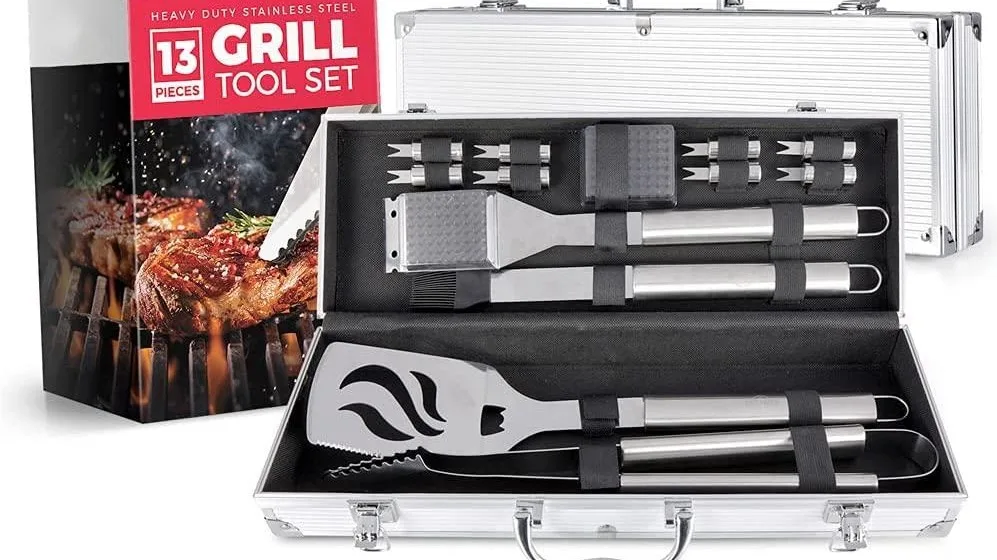 Stainless Steel Bbq Tools Set Portable Bbq Grill Accessories Set ...