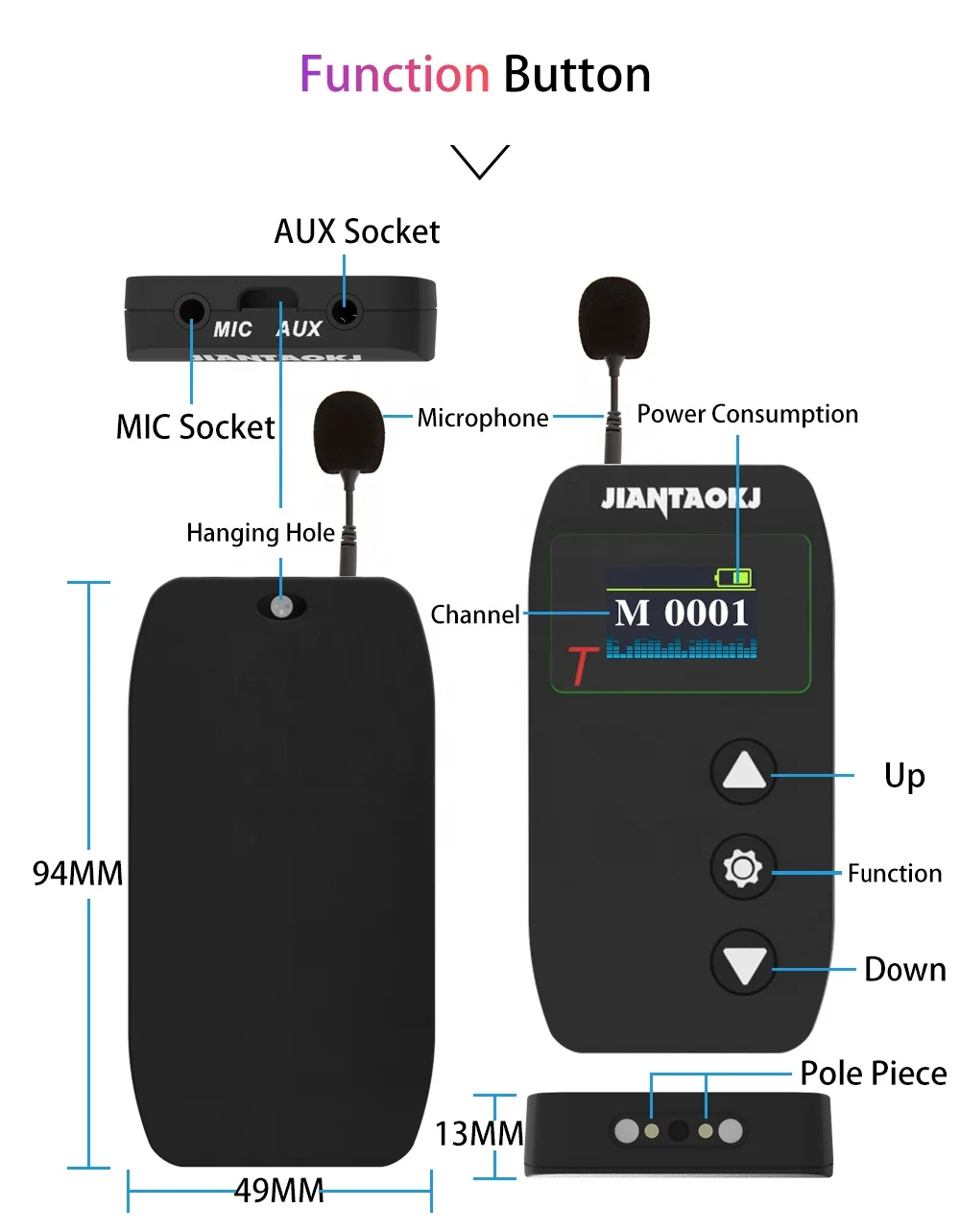 Long Range Wireless Walkie Talkie Range Interpretation Device Audio Tour Guide System Intercom ...