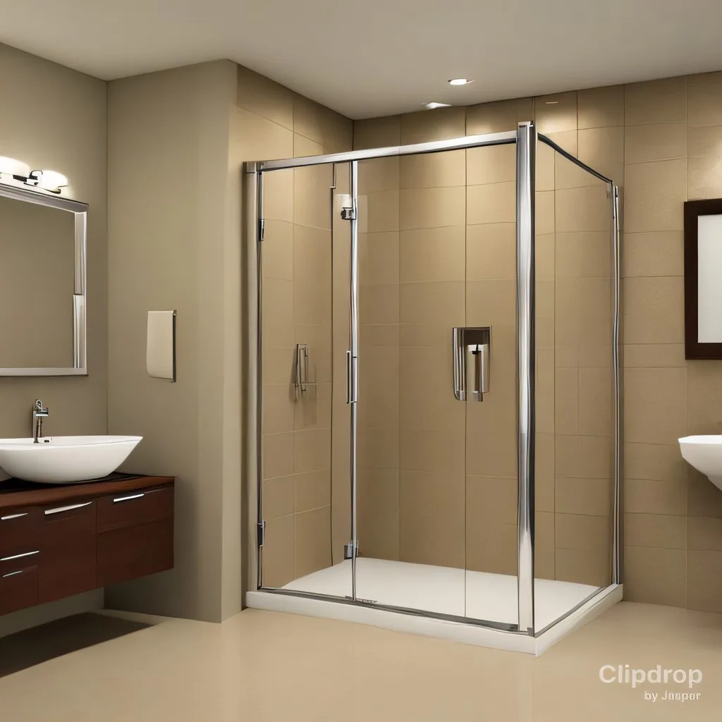 Custom 500+ Brightness Contemporary Aluminum Channels for Glass Shower ...