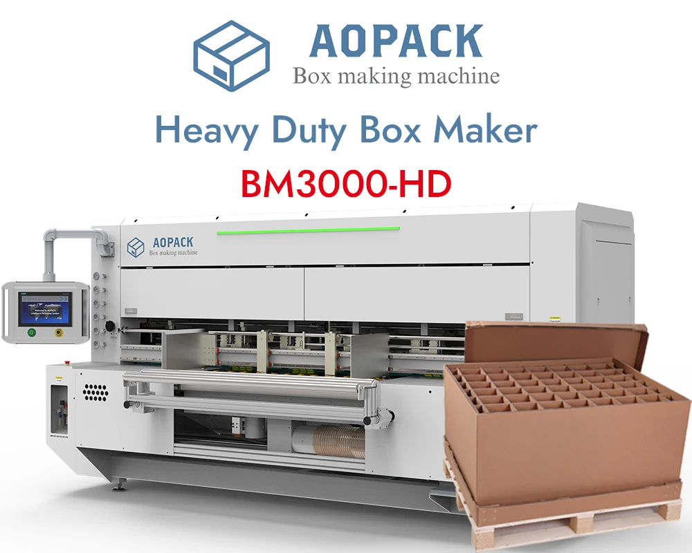 Aopack Heavy Duty Box Maker Machine 3a Cardboard Corrugated Carton Box