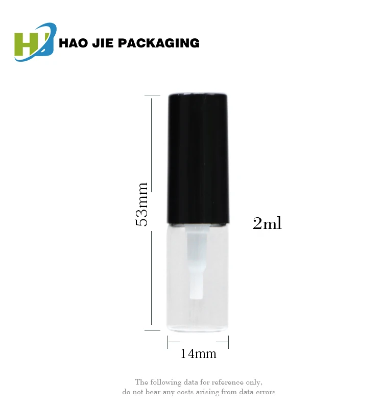 Factory Custom 2ml Reusable Mini Glass Spray Bottle Crimp Perfume Trial ...