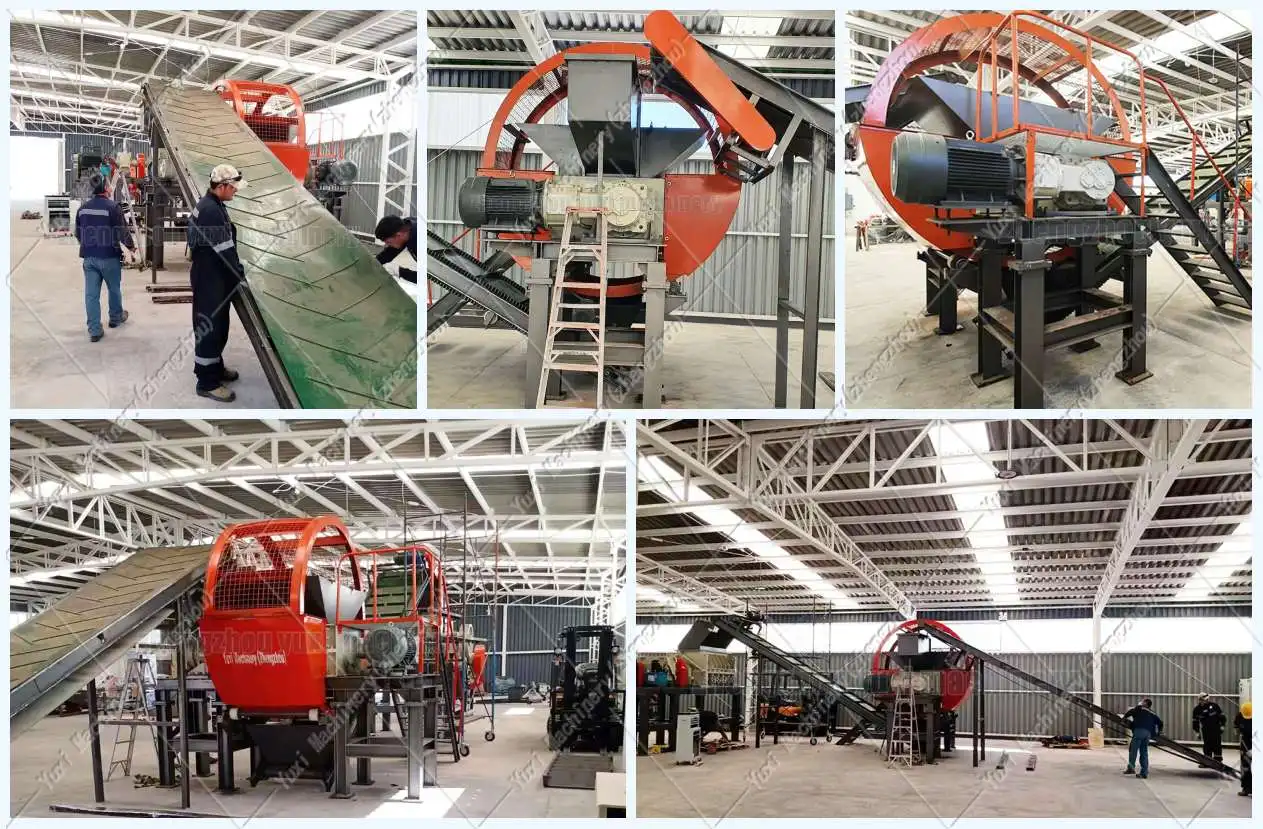 Rasper Secondary Tire Recycling Machine Shredder for Wire Free Mulch