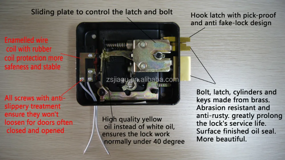 Garage Door Lock For Electric Lock 12vdc 3a For Gate Door Lock - Buy ...