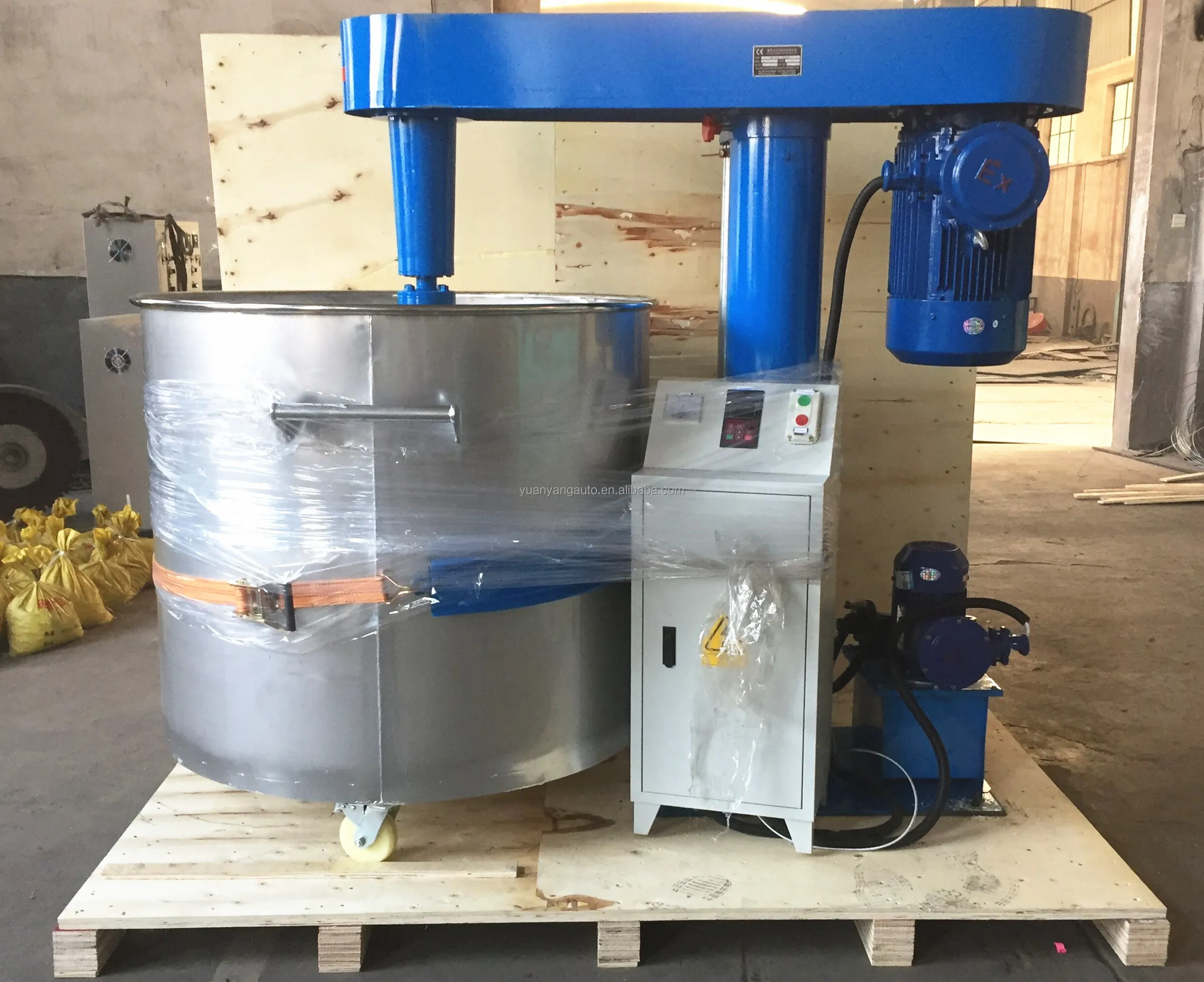 1000L Solvent Based Paint Dispersing Mixer Machine 15KW