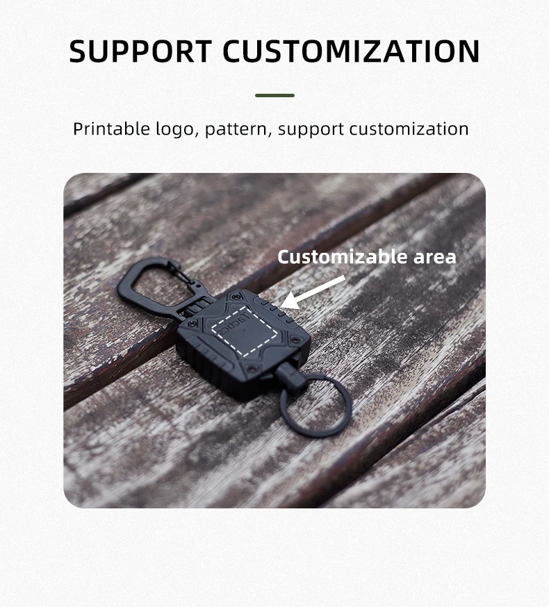 Winpolar Retractable Keychain,Heavy Duty Carabiner Badge Holder,Fly ...