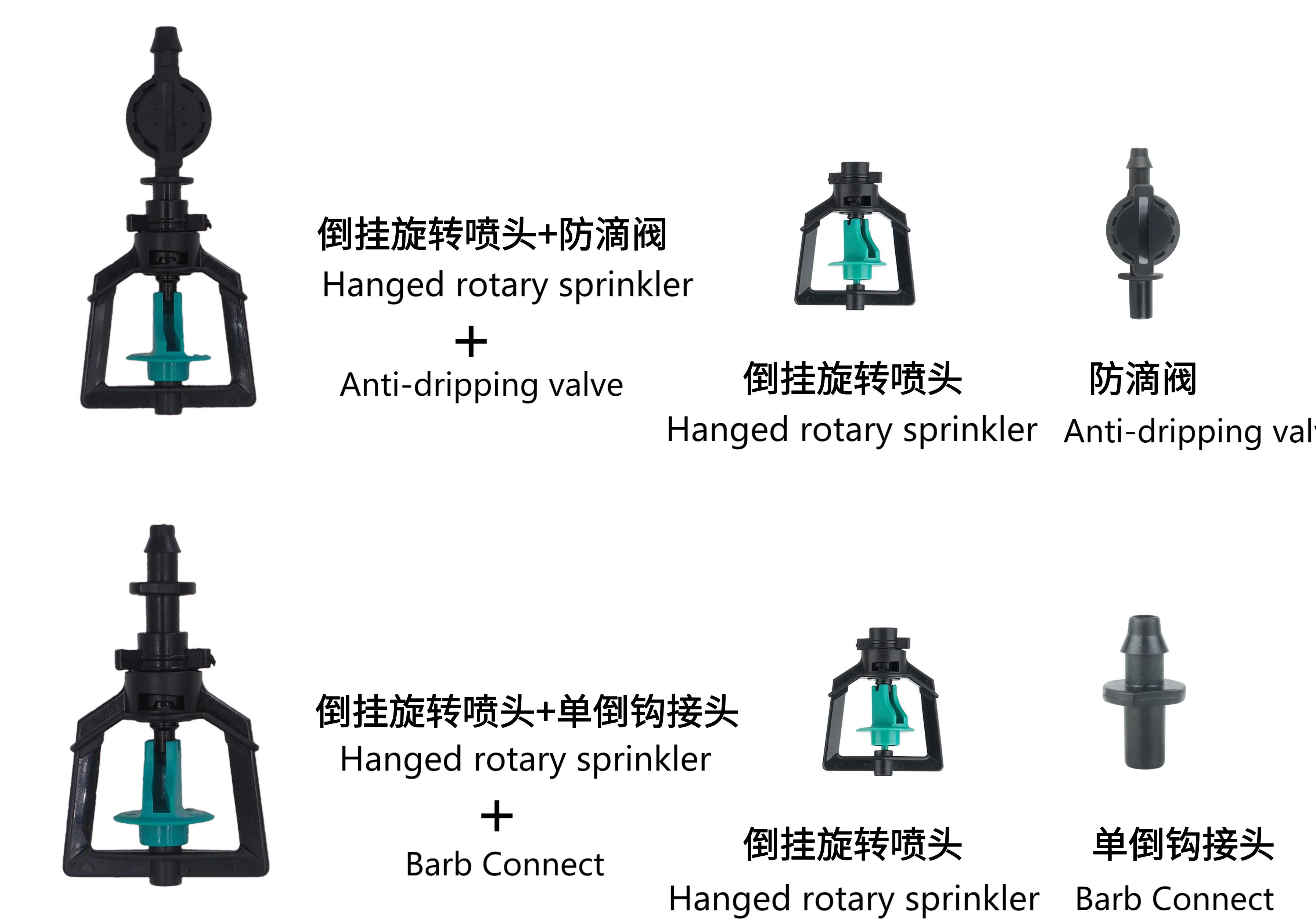 Plastic Inverted Position 360 Rotary Sprinkler for Garden & Lawn Farm ...