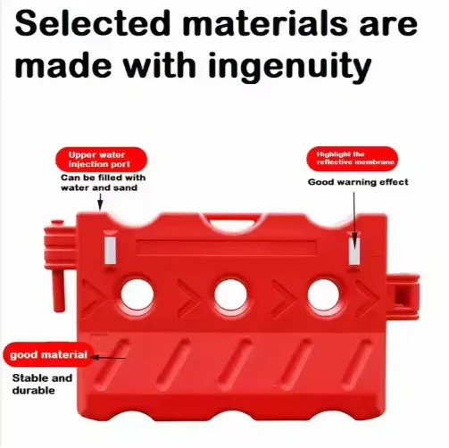 10kg Plastic Water Filled Road Safety BarrierReflective Removable ...