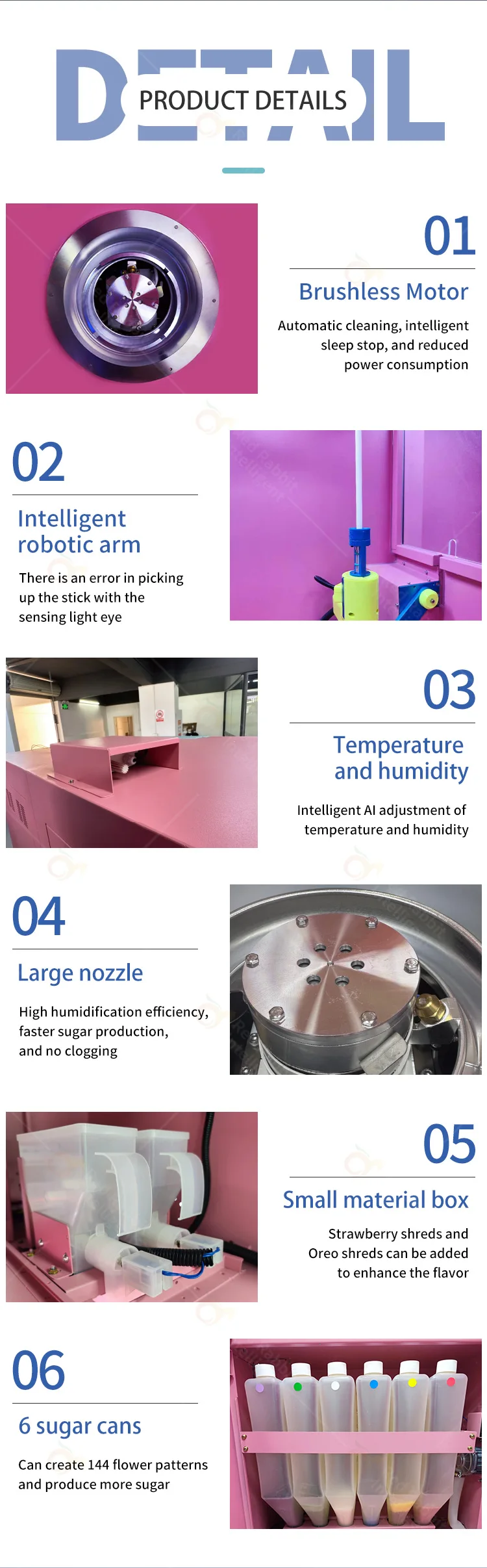 Red Rabbit Automatic Cotton Candy Machine - 24 Hours Self-service